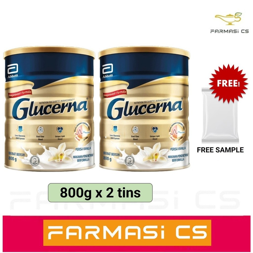 PROMO Abbott Glucerna Vanilla Flavour 800g x 2 tins (TWIN) EXP:09/2025 ...