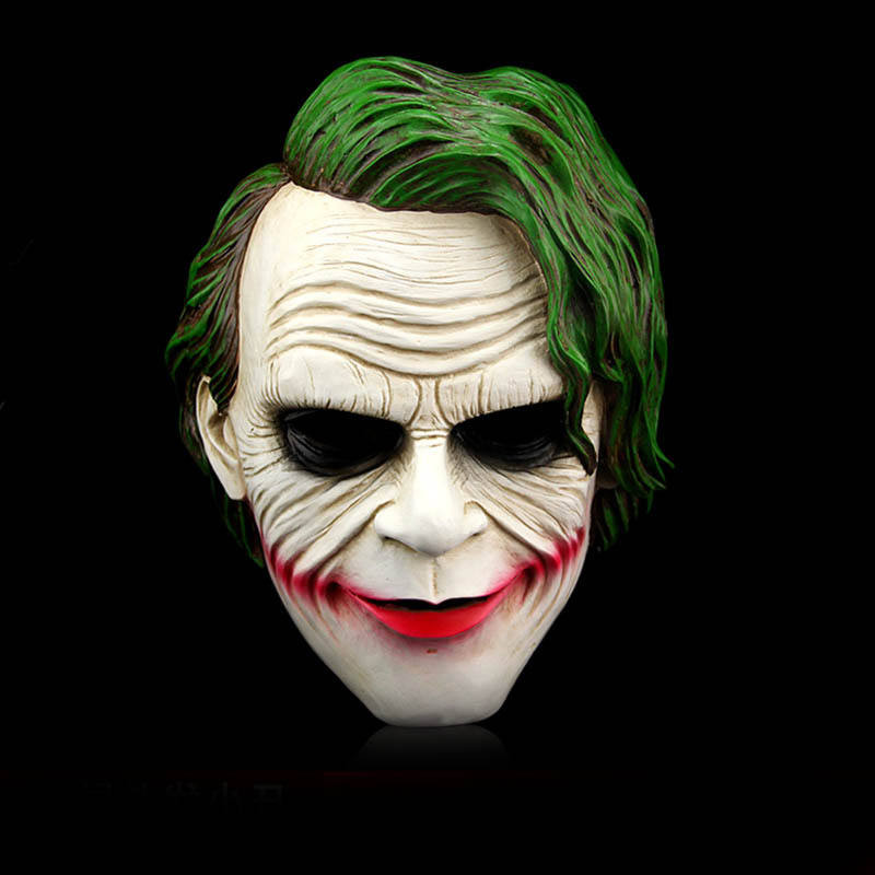 Batman Joker Mask Male Horror Prom cos Dress Up Halloween Dark Knight ...