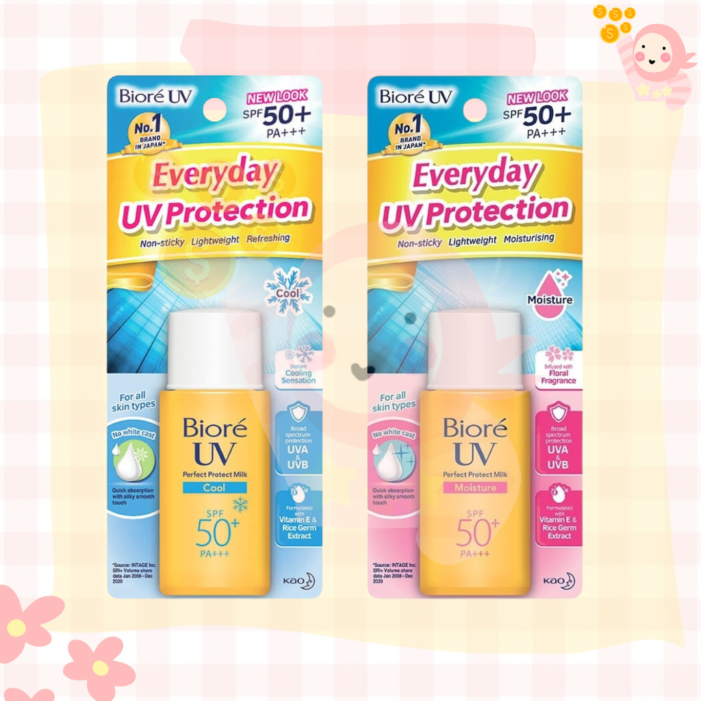 BIORE UV Perfect Protect Milk Moisture / Cool Milk 25ml | Shopee Malaysia