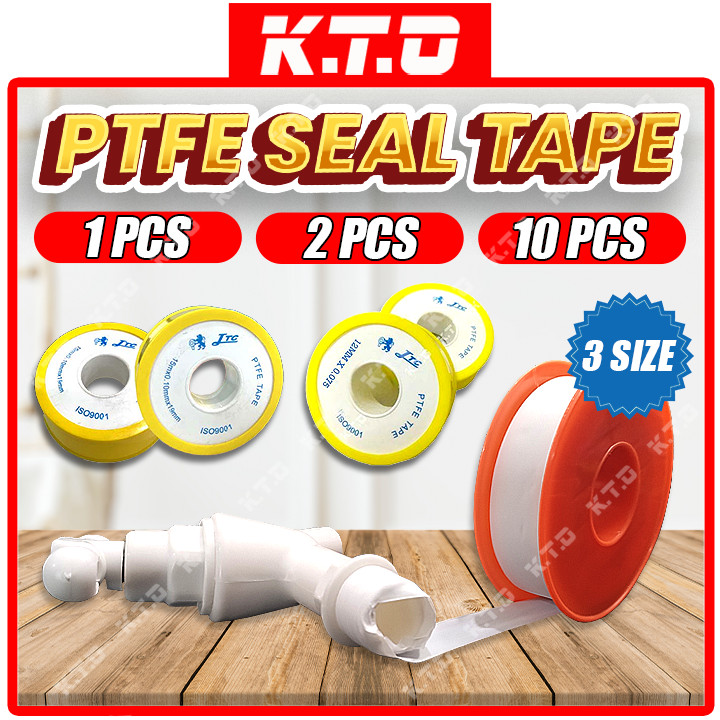 PTFE Seal Tape 12mm 15m 19mm Water Pipe White Seal Tape / Pita Paip ...