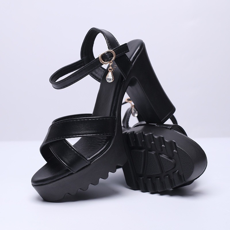 Size 35-40 Women's Casual School Student Shoes One Line Buckle Coarse ...