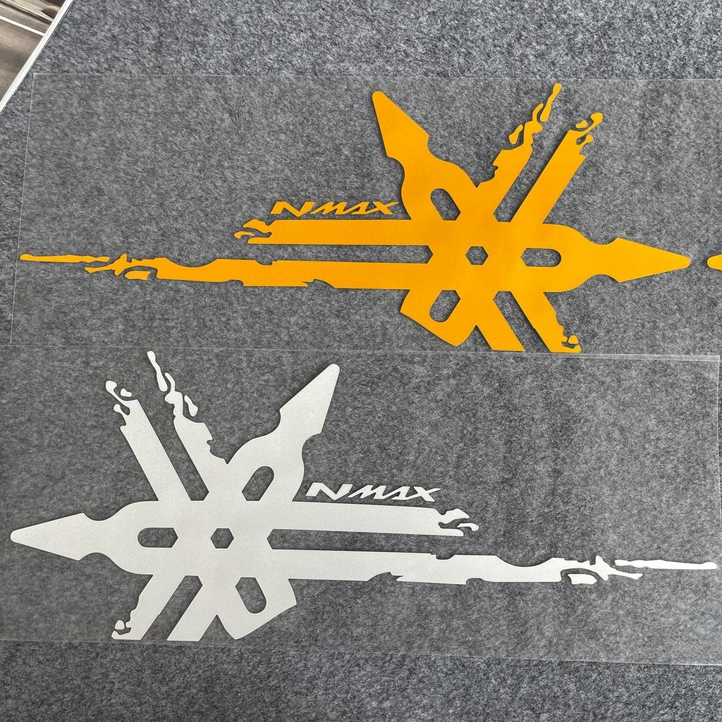 2PCS For Yamaha Nmax 155 Motorcycle carved vinyl reflective sticker ...