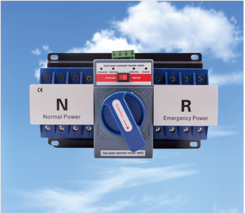 2P/4P 63A 50/60Hz ATS Dual Power Automatic Transfer Switch AC230V/400V ...