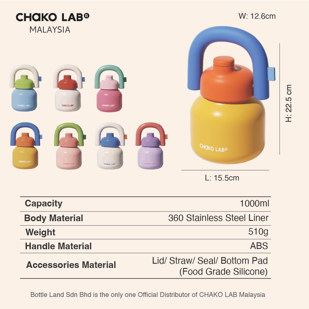 CHAKO LAB LIN LIN BOTTLE CERAMIC AND 316 STAINLESS STEEL THERMOS BOTTLE ...