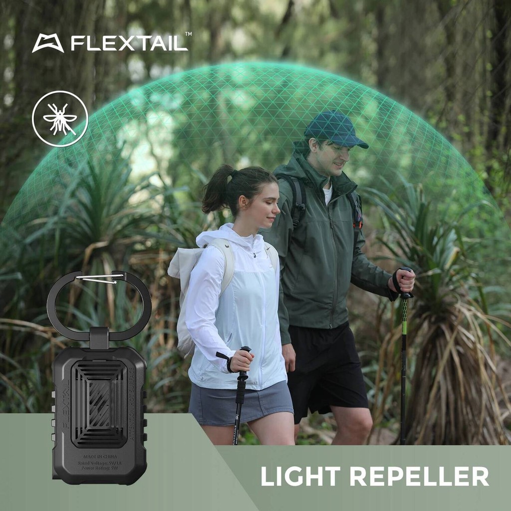 FLEXTAIL LIGHT REPELLER - Portable Mosquito Repeller Outdoor, IPX4 ...