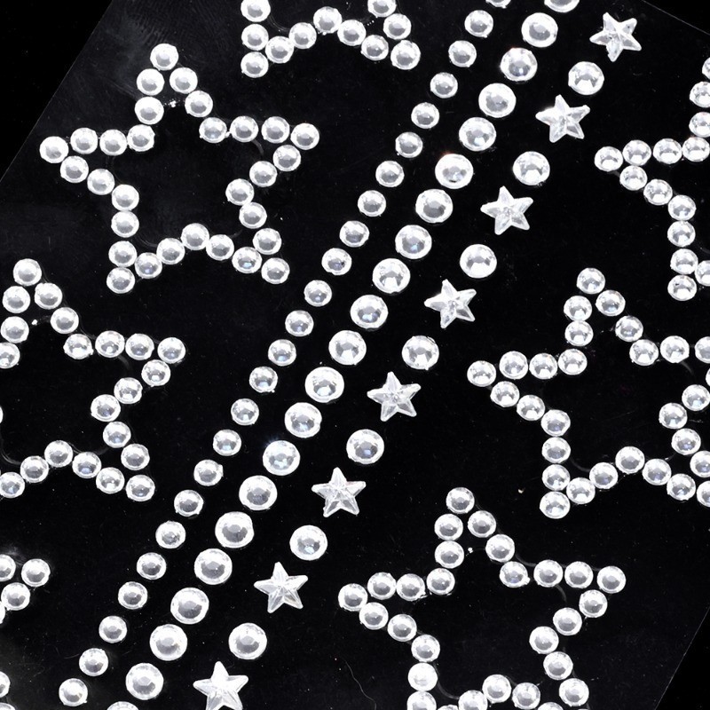 3D Shiny Diamond Face Decoration Sticker - Temporary Glitter Gem ...