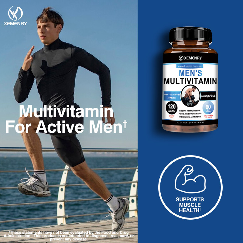 Men's Multivitamin - Multimineral - Men's Health, Muscle, Energy ...