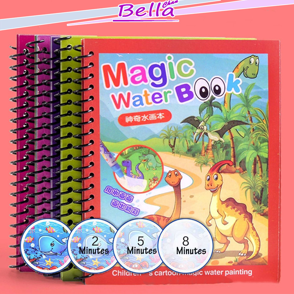WATER PAINTING BOOK Magic Kid Children Drawing Colouring Creativity ...