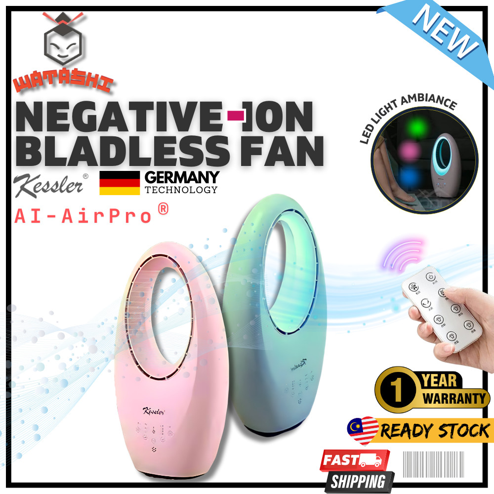 2 in 1 现货 Ready Stock 🚚 KIPAS Kessler Bladeless Negative Ion & Fan ...