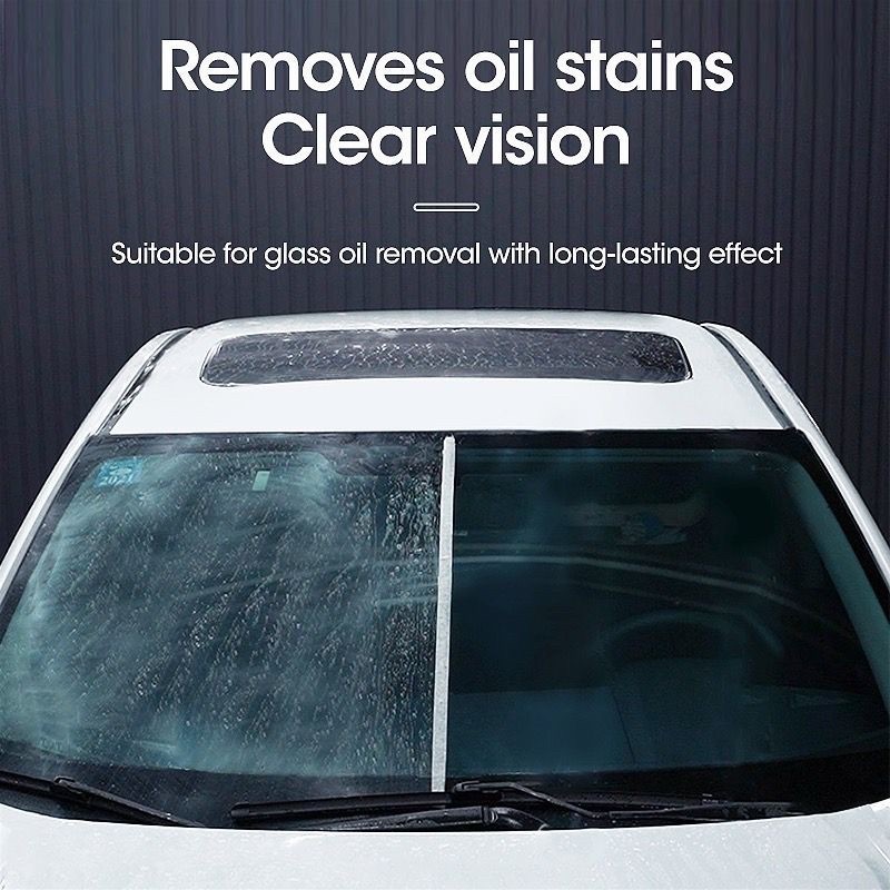 (Spray) Car Glass Windshield Oil Film Remover Spray Strong ...