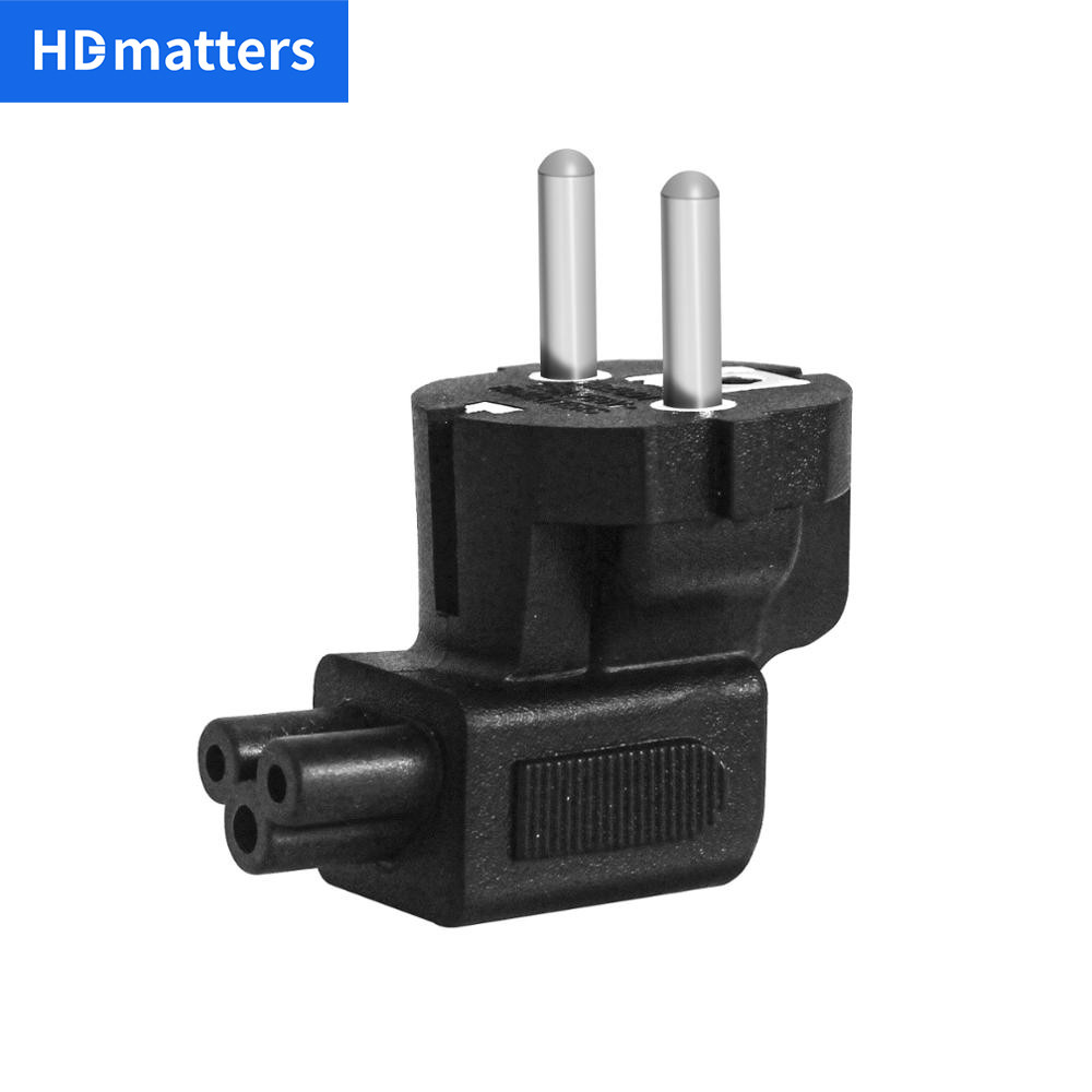 EU Power Cable plug adapter EU PLug to IEC320 C5 Clover Leaf adapter ...