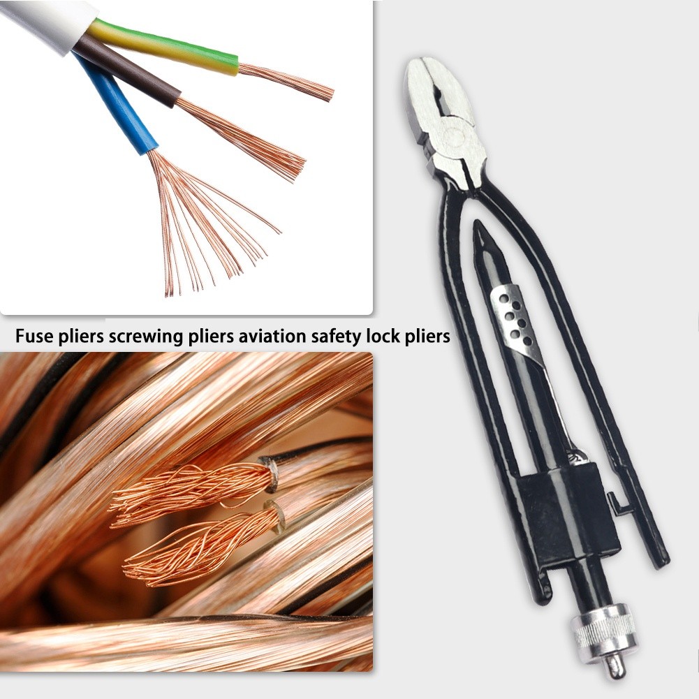 PHITELOTOUS High-Carbon Steel Safety Wire Twisting Lock Pliers One Way ...