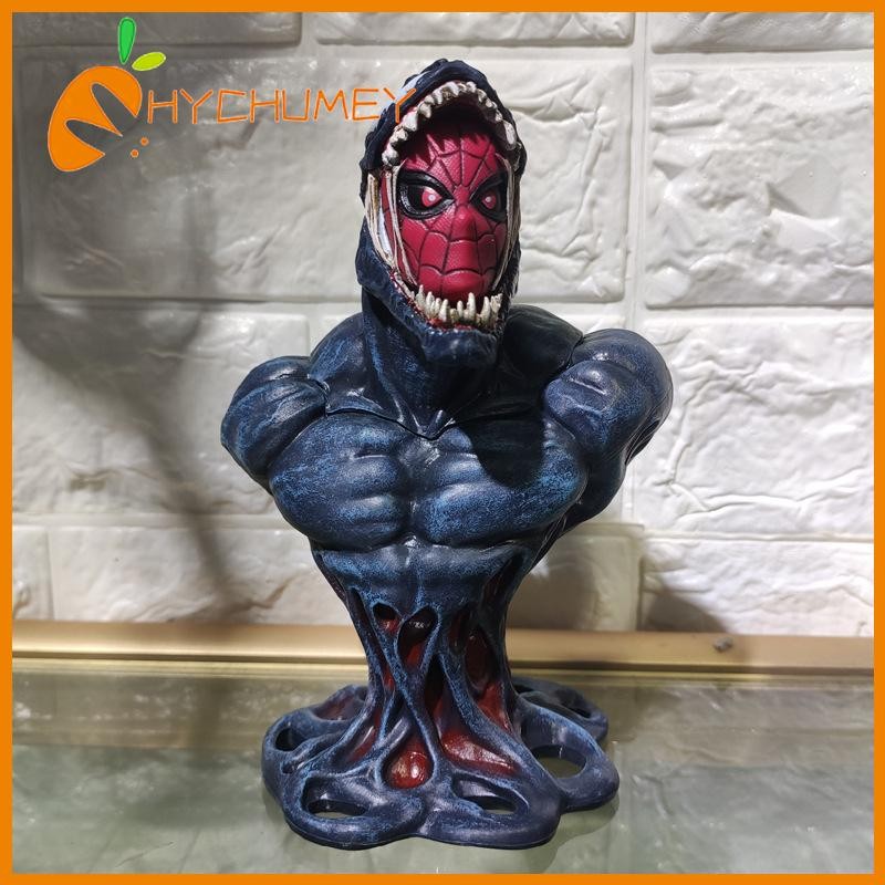 Spider-man Venom Marvel Half-body Figure Monster Pvc Display Animation ...