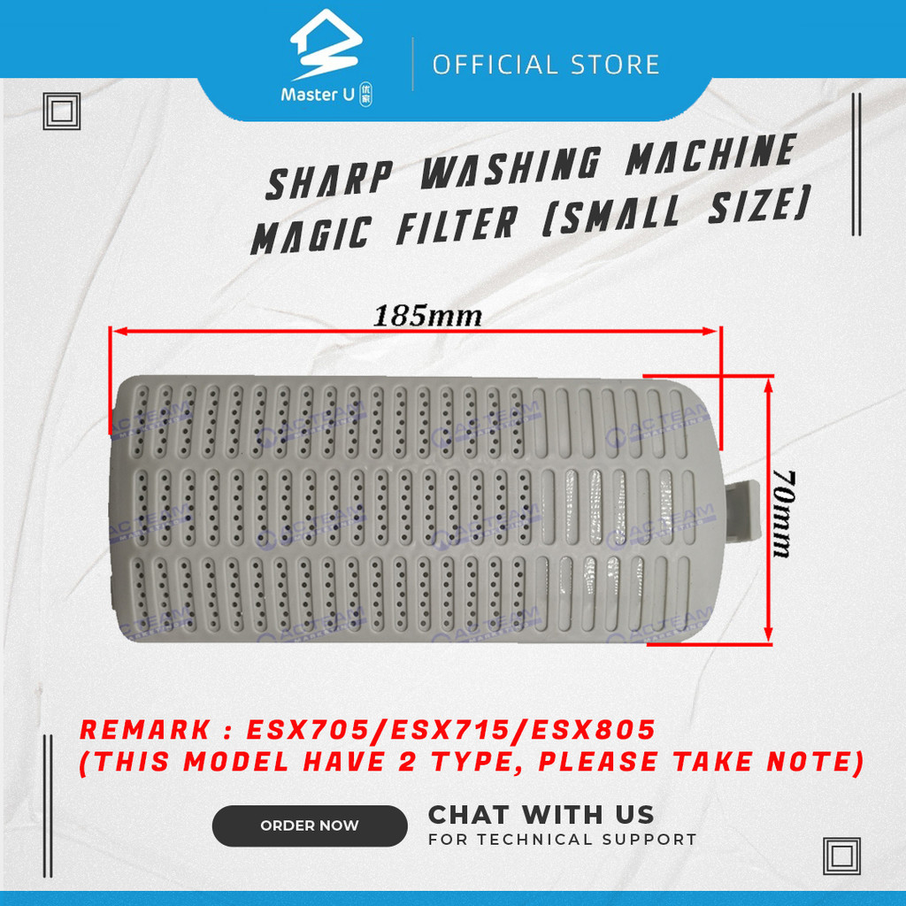 SHARP WASHING MACHINE MAGIC FILTER (SMALL SIZE) - ESX705/ESX715/ESX805 ...