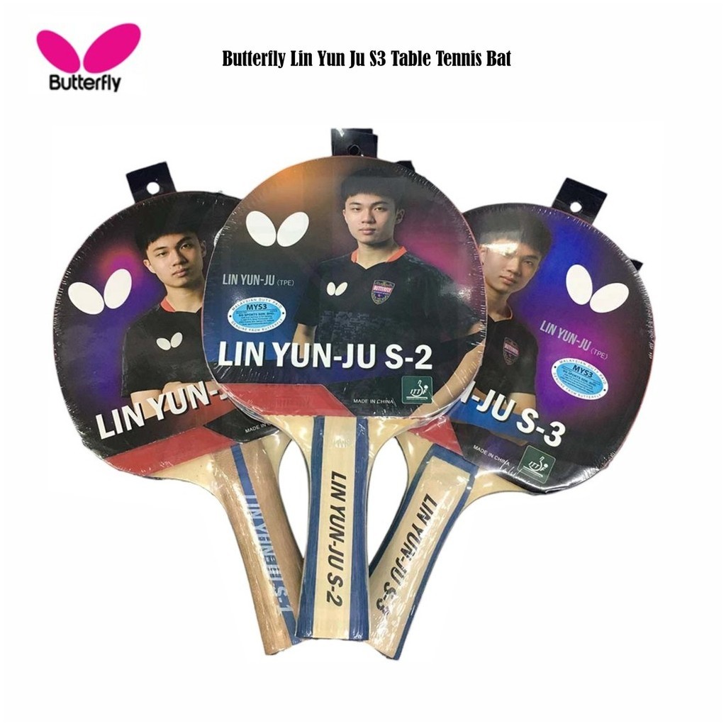 Butterfly Lin Yun Ju S1 S3 Table Tennis Bat/Raket Tenis | Shopee Malaysia