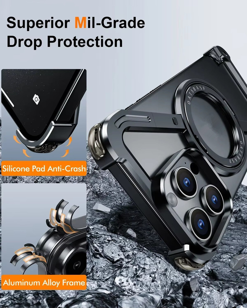 [JLK] Metal Magnetic Case for iPhone 13/14/15/16 Pro Max S24 Ultra ...