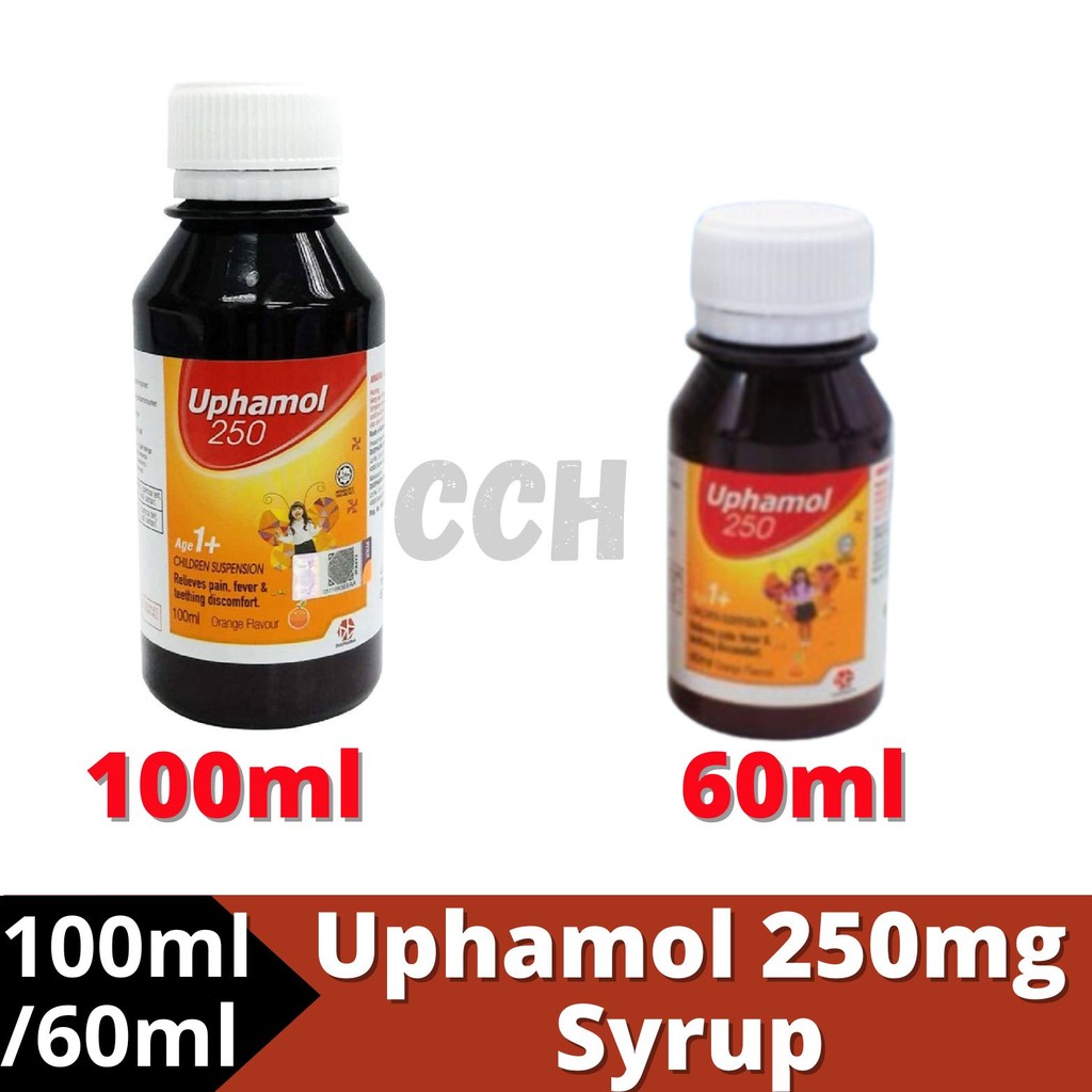 Uphamol Syrup | Age1+ Children Suspension | Orange Flavour - 60ml ...