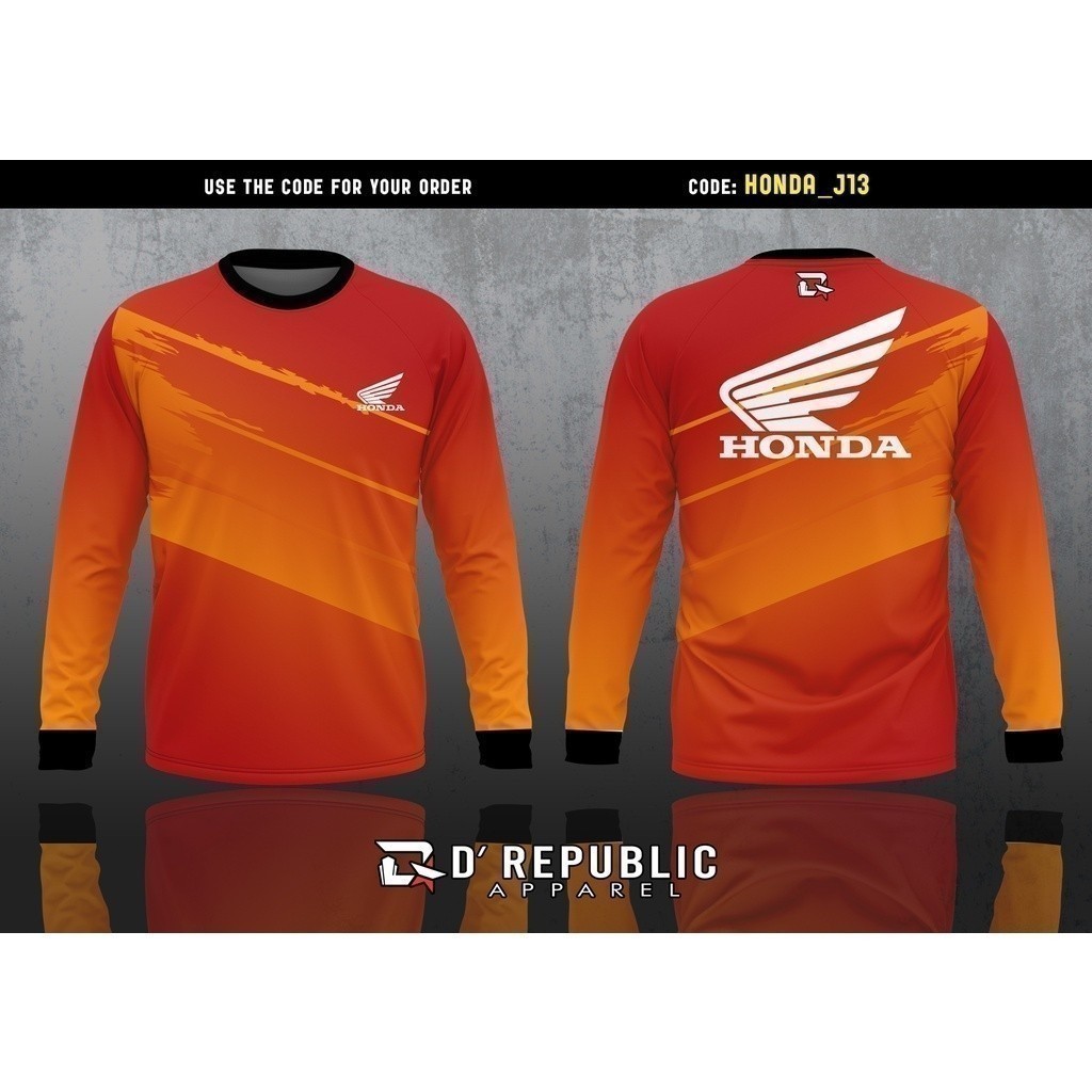 Honda Riding 2025 Aircool Jersey Long Sleeves Cycling Ride Motorcycle Motor Bikes | Shopee Malaysia