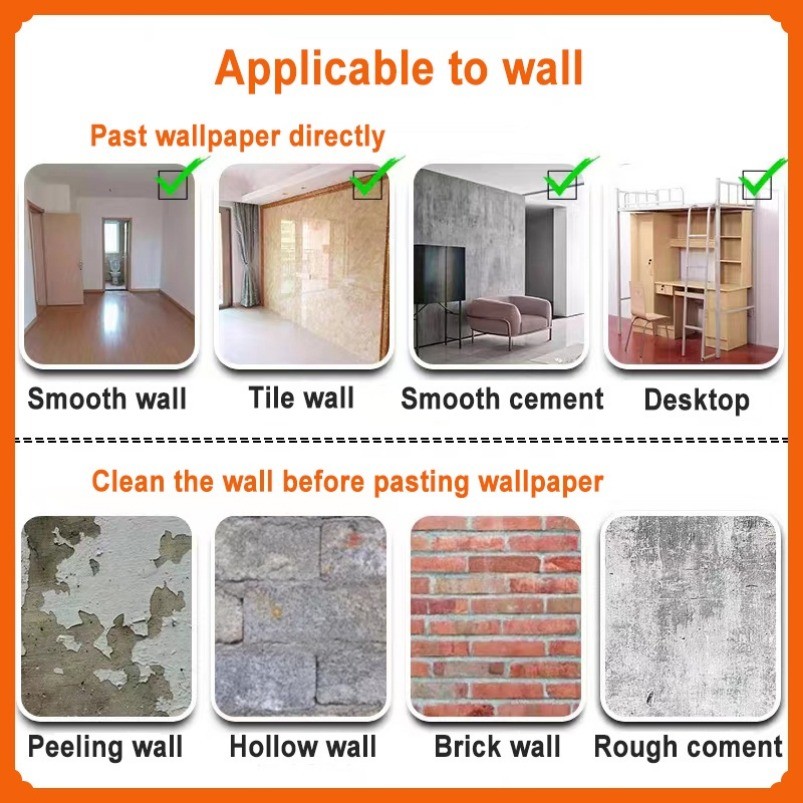 3D Wall Paper Dinding Adhesive Wall Stickers PE Waterproof Panner ...