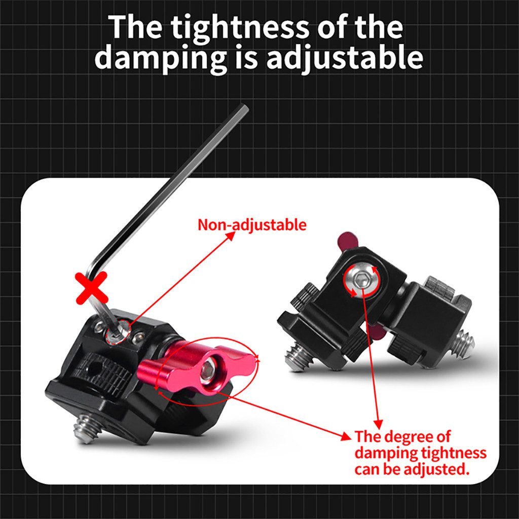XT-XINTE 180+360 Degree Swivel & Tilt Monitor Holder EVF Mount Quick ...