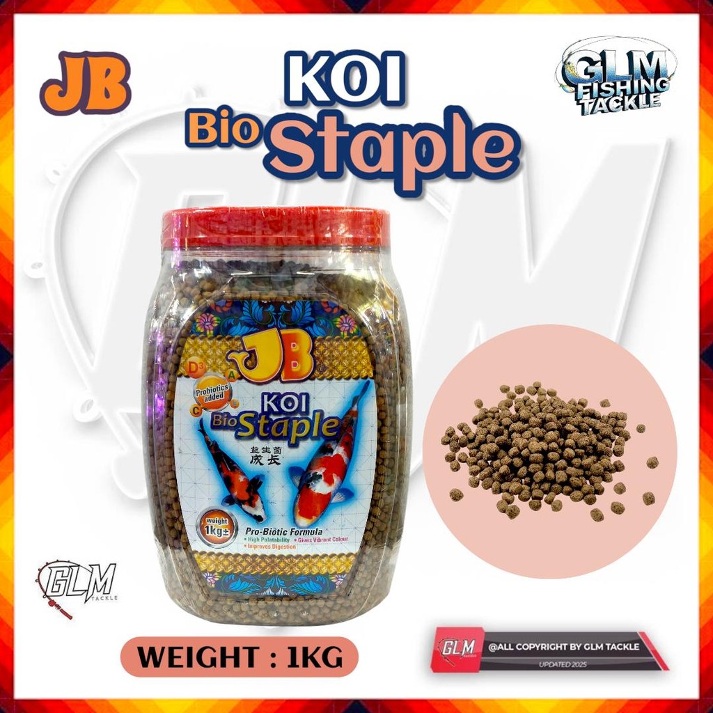JB 1KG BIO KOI COLOUR | BIO STAPLE | BIO HIGROWTH FISH PELLET MAKANAN ...