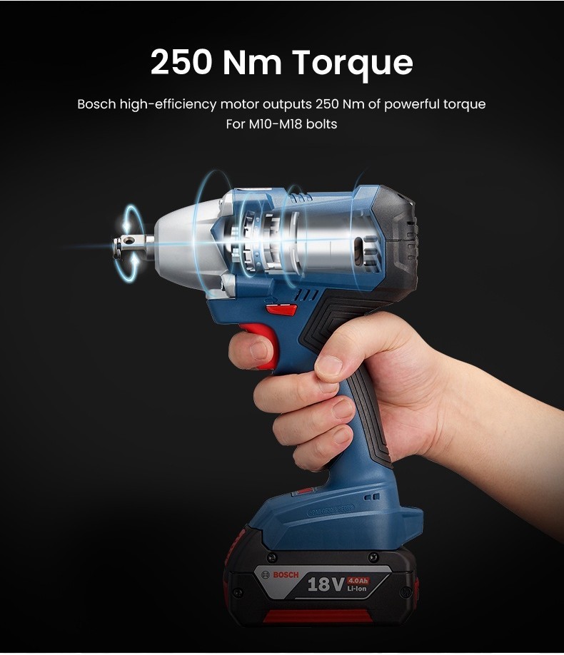Bosch GDS 250-Li Rechargeable Wireless Screwdriver with 2 Battery 1 ...