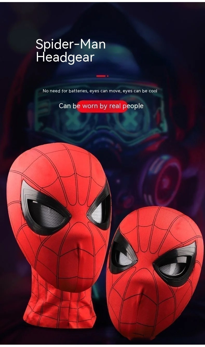 Spiderman Headgear Superhero Headgear Chin Control Eyes Headgear Toys ...