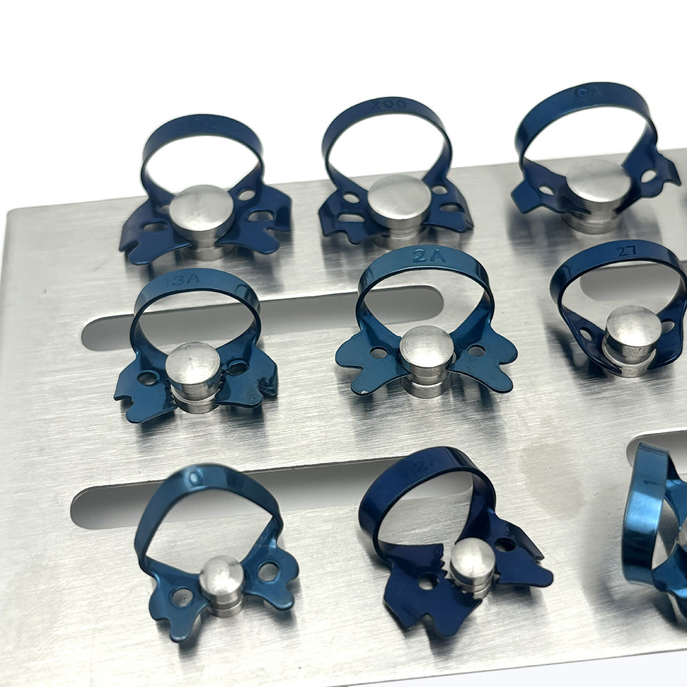 12Pc/Set Dental Endodontic Rubber Dam Clamps Restorative Clips Dam ...