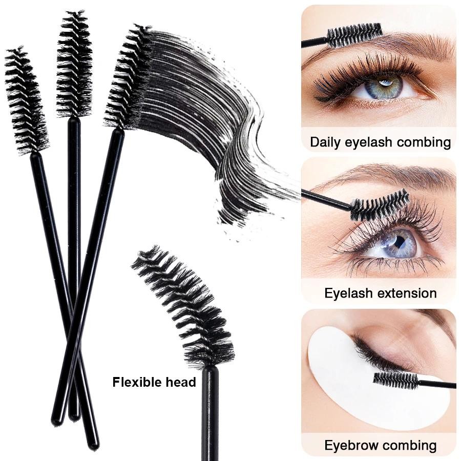 260PCS Disposable Eyelash Brushes Set Micro Lip Swab Mascara Wands ...