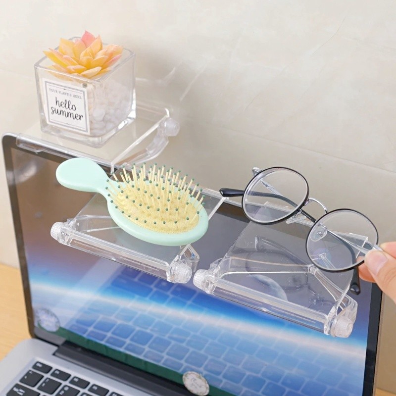 COLOGO 🥇 Computer Screen Top Display Rack Tray Transparent TV Set-top ...