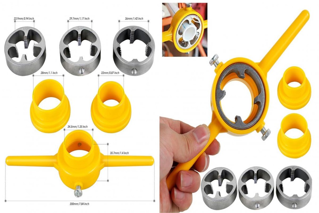 GEY_ Water Pipe Threading Tool Pipe Threading Machine Professional Pipe ...