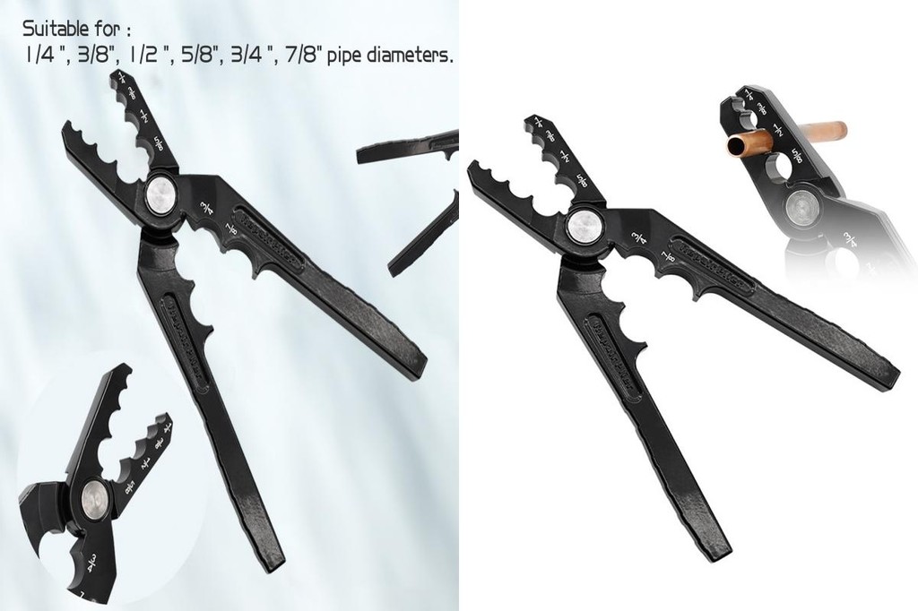 Metal Pipe Bending Pliers Round Pipe Pliers Universal Metal Pipe Repair ...