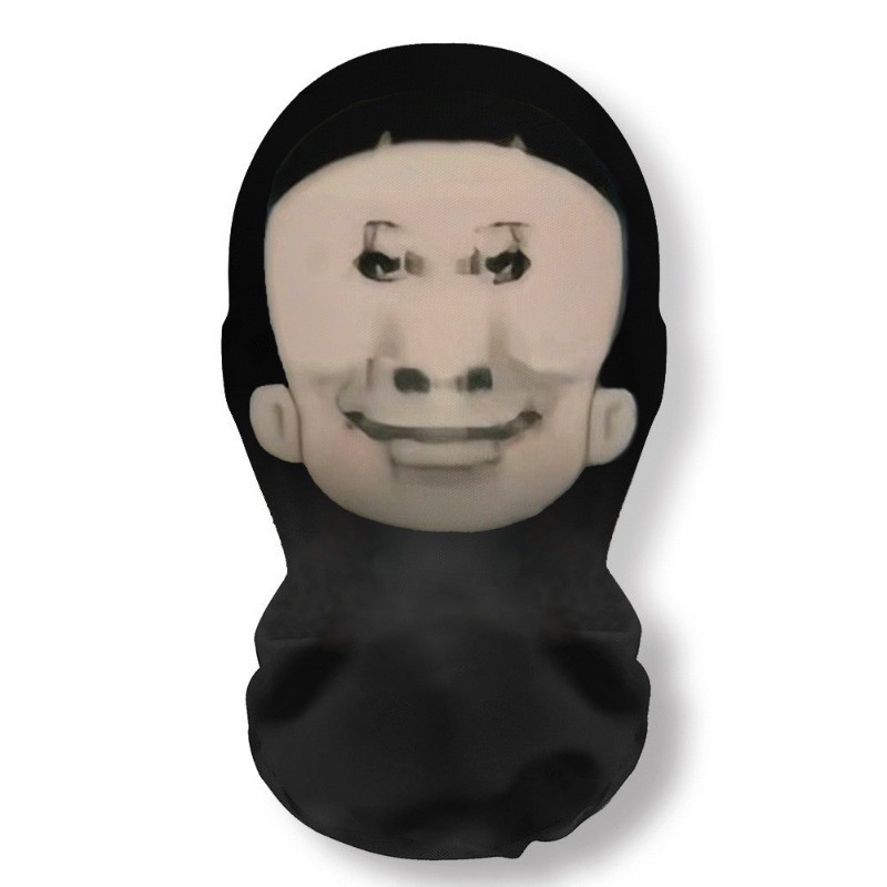 New spoof 3D mesh funny headgear face print mask dress up trick head ...