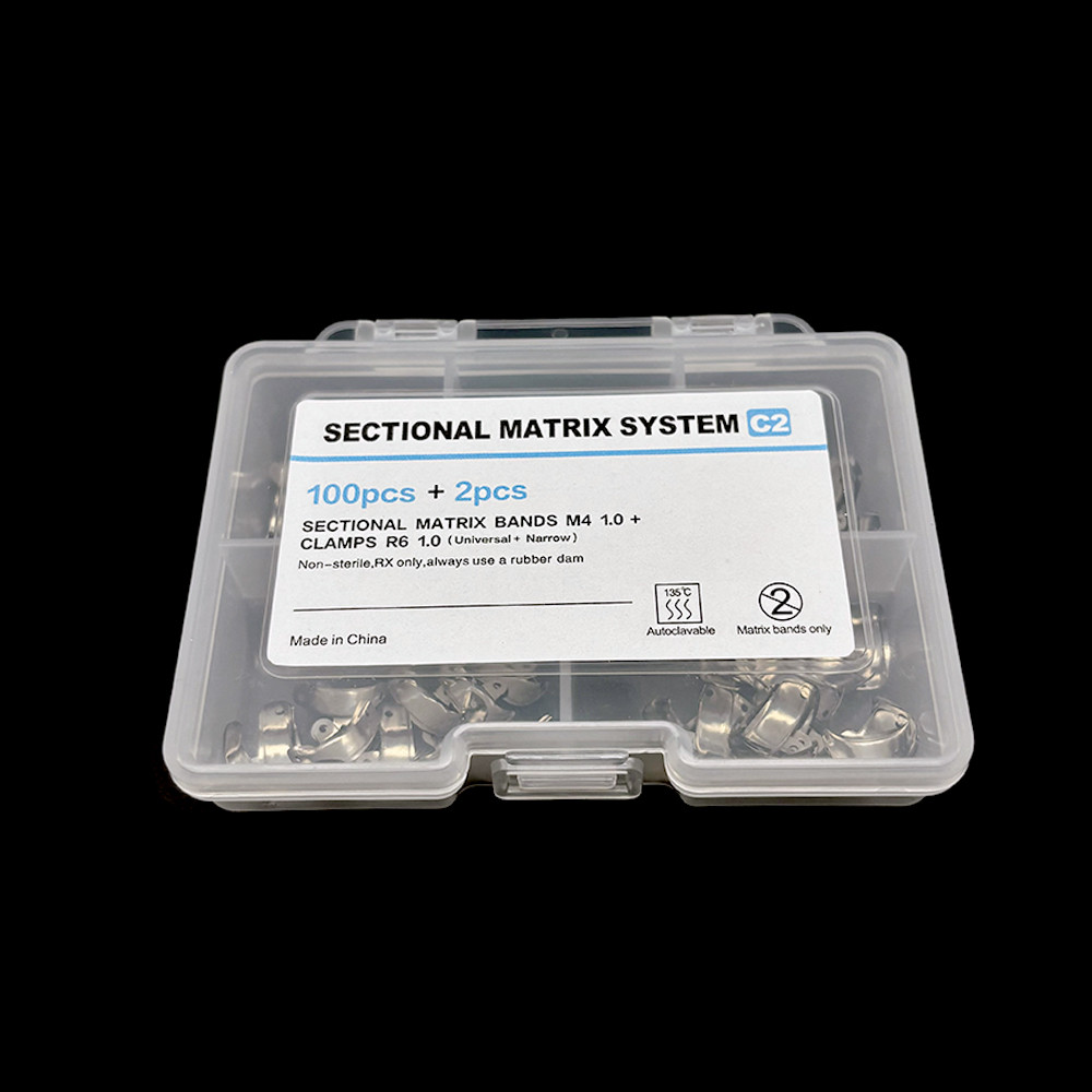 102pcs Set Dental Matrix Bands NITI Matrices Clamp Ring Sectional ...