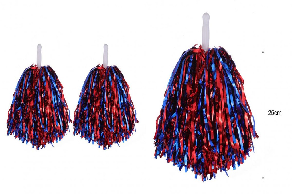 SIM| Team Spirit Pom Poms Shiny Cheerleading Pom Poms Shiny Metallic ...