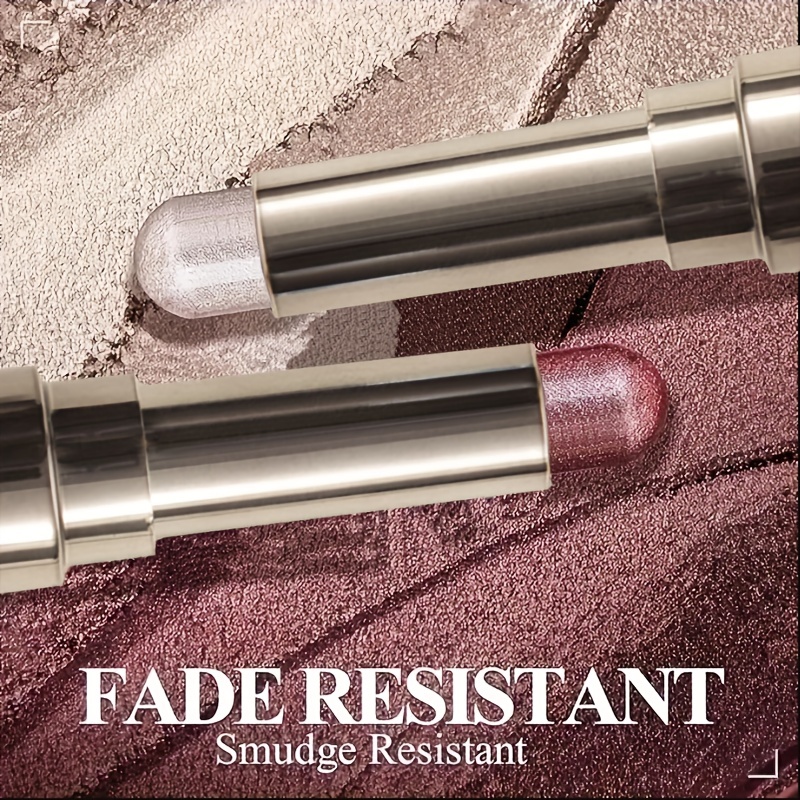 BEAUTY GLAZED 10-Color Smoked Eyeshadow Stick with Dual-Ended Pearl ...