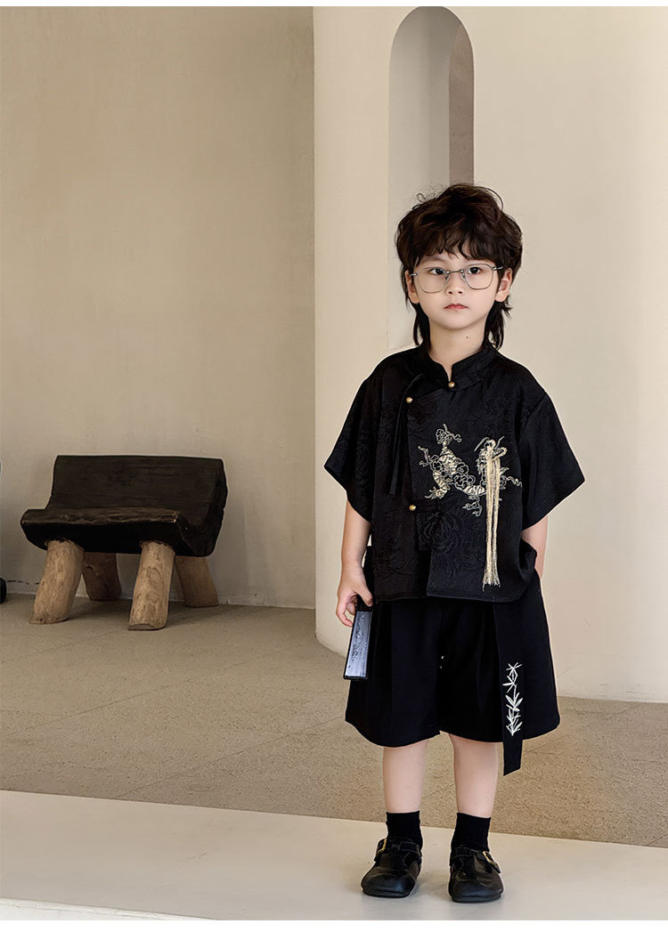 2pcs Boys Tang Suits Chinese New Year Boys Chongsam Kids Cheongsam ...