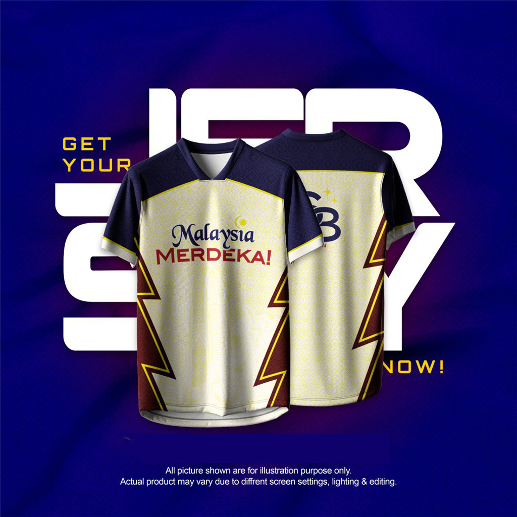[READY STOCK] FREE CUSTOM Baju Merdeka 68 Tahun baju jersey Ethnic T ...