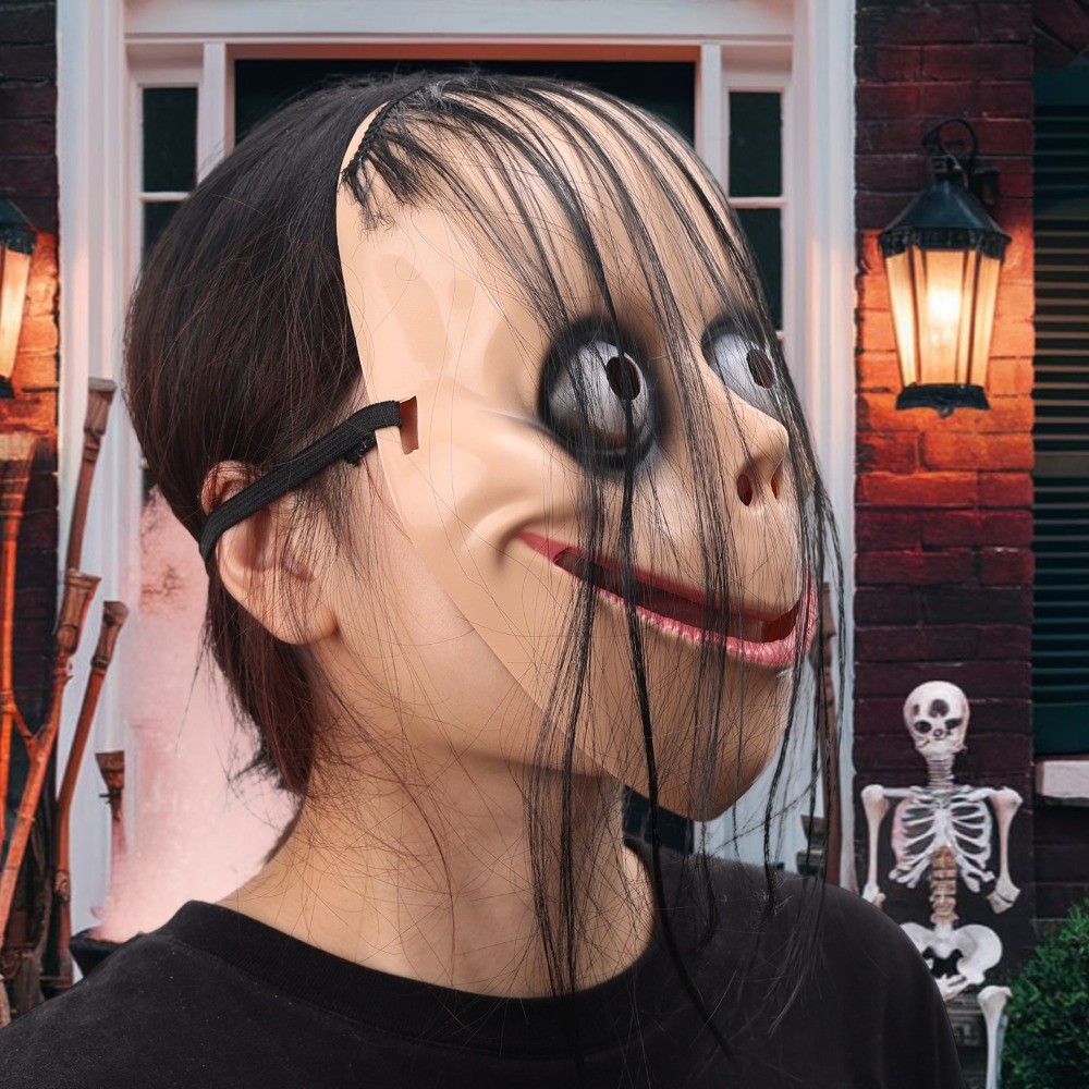 Horror Halloween Evil Clown Party Mask - Ghost House Mischief Cosplay ...