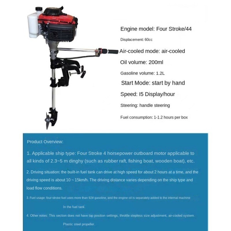 Marine Suspended Electric Engine Inflatable Boat High Power Outboard ...