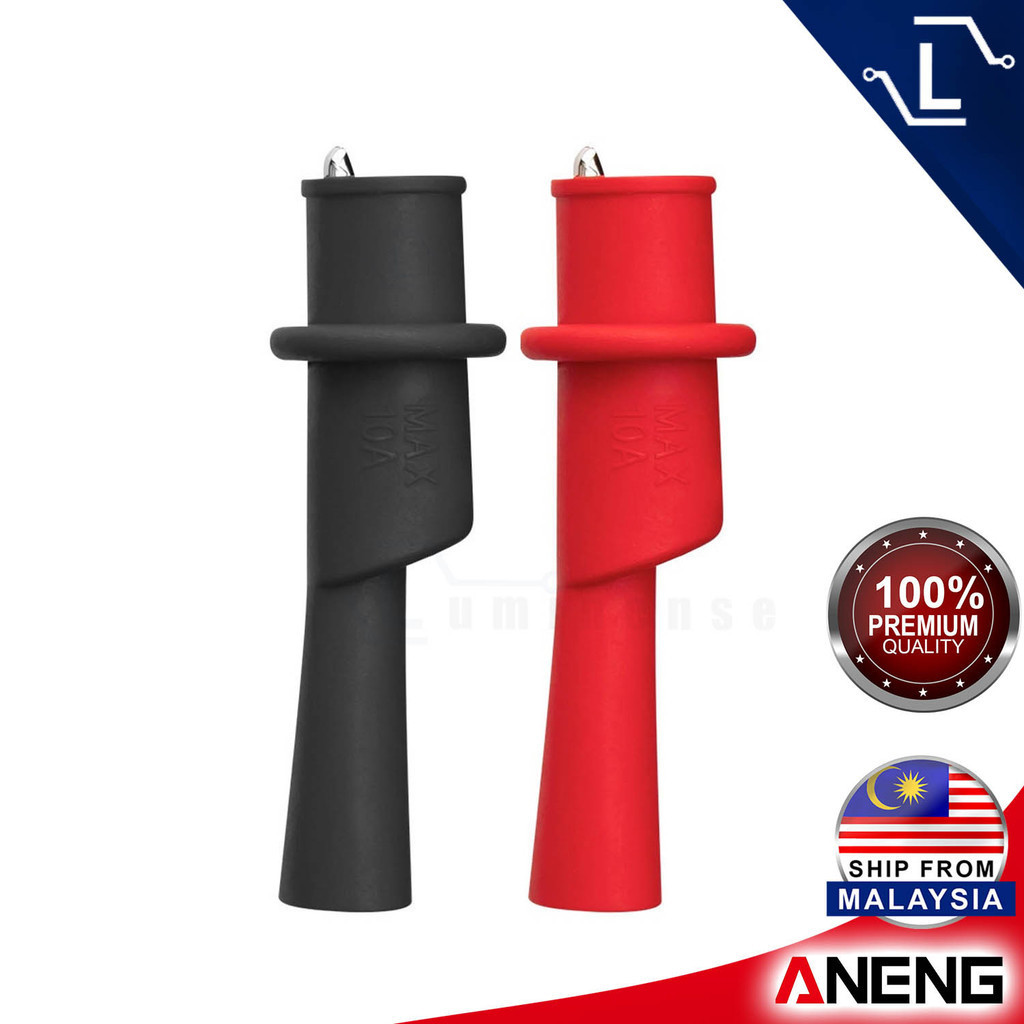 [Luminense] Aneng Multimeter 1 Pair Alligator Crocodile Test Clip Clamp ...