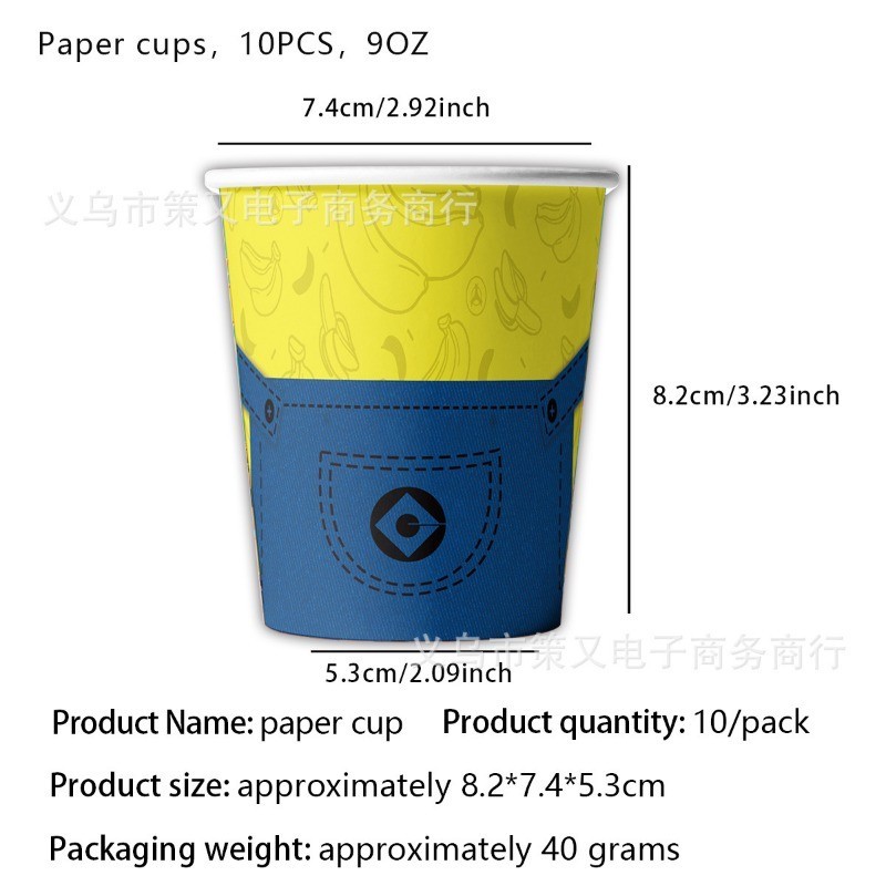 New Cute Minions Cartoon Theme Party Tableware Despicable Me Anime ...