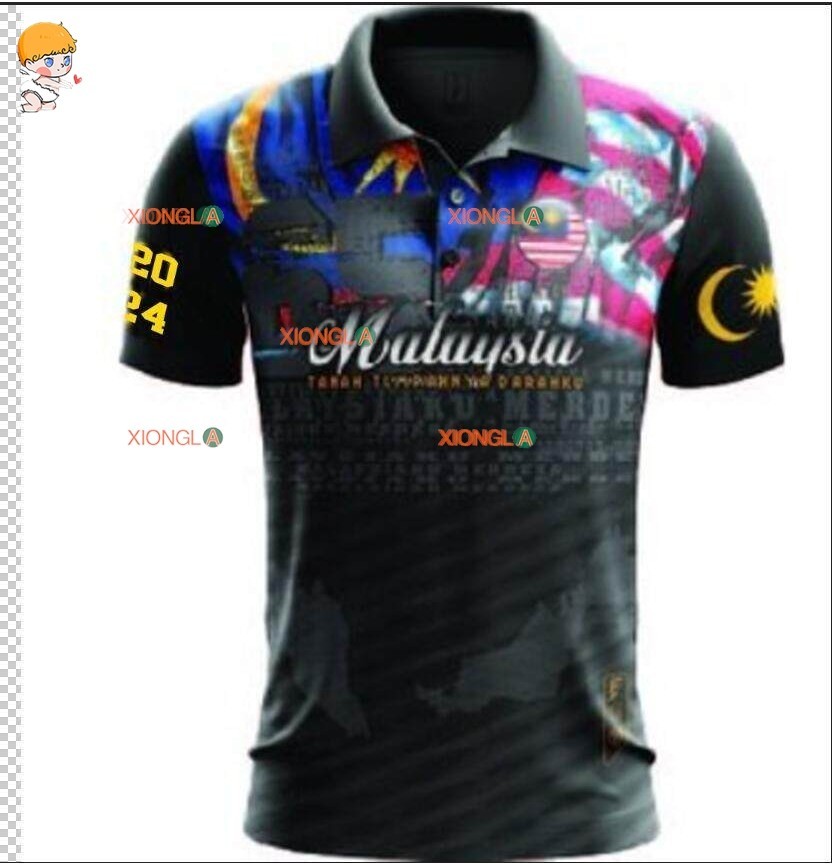 2024 New Edition Malaysia Batik 3d T Shirt 2024 Malaysia Merdeka 67 All ...