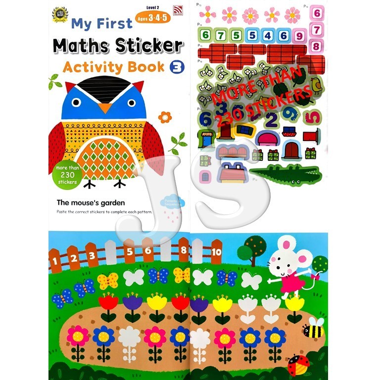 MY FIRST STICKER BOOK | MY FIRST MATHS STICKER ACTIVITY BOOK 1 2 3 ...