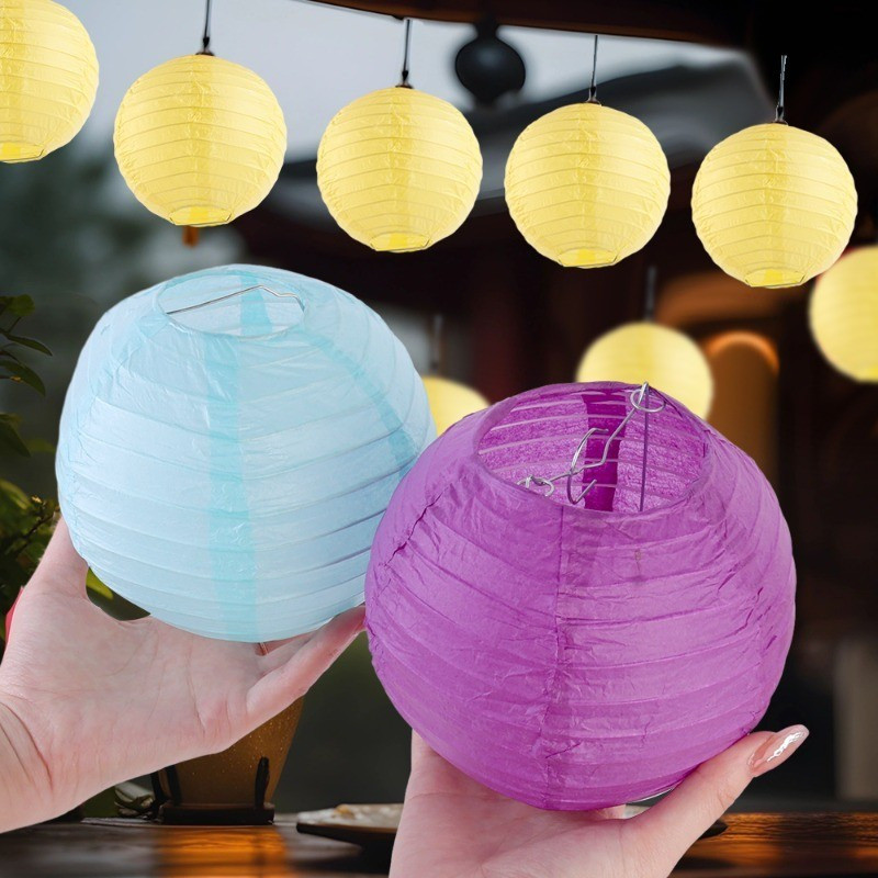 [ Featured ] Multicolor Folding Paper Lantern - Chinese Ball Shaped ...