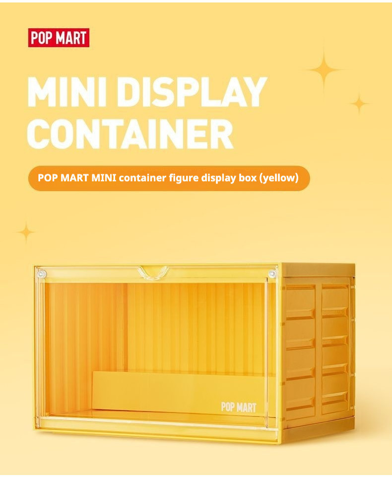 POP MART Yellow MINI Container Handmade/Mystery Box/Blind Box/Figure ...