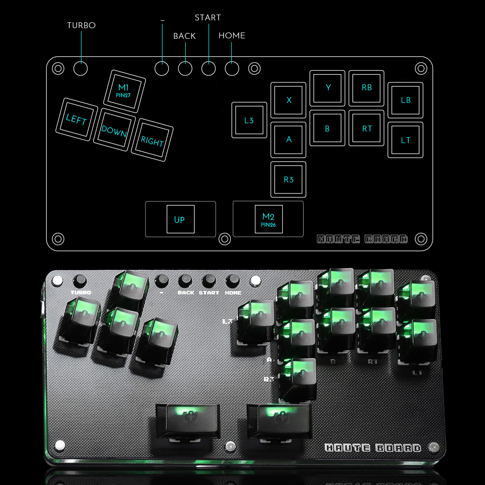 Haute42 Gamerfinger Hitbox Fighting Game Mini Game KeyBoard Arcade ...