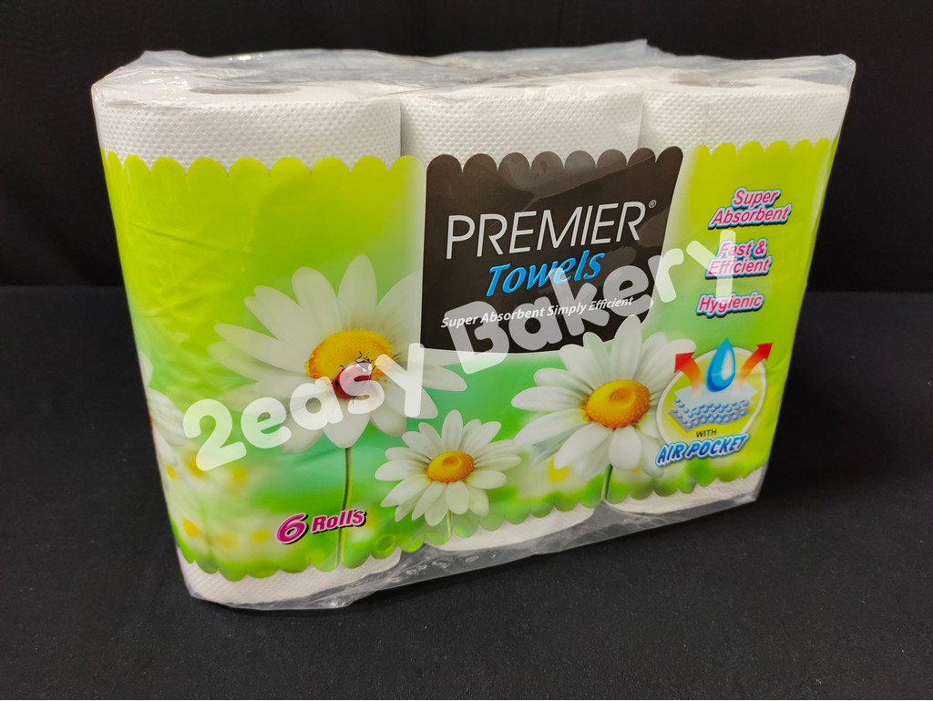 Premier Kitchen Towel / Kitchen Tissue ( 2 Roll / 6 Roll ) | Shopee ...