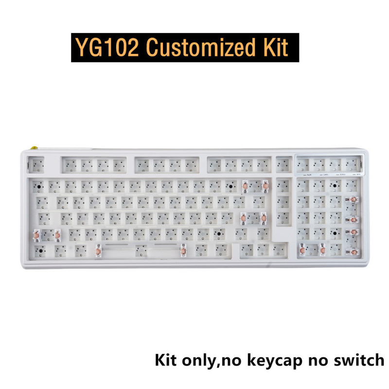 YG102 Mechanical Game Keyboard Kit 5-pin RGB Backlight Programmable ...