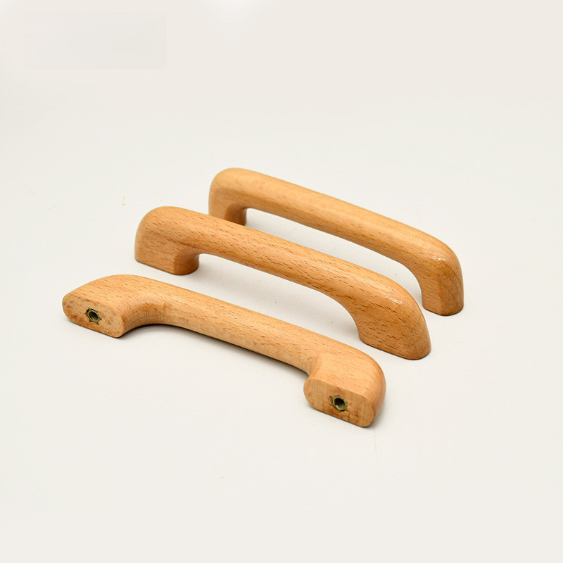 Modern Simple Cabinet Handle Wood Solid Wood Furniture Handles Drawer ...